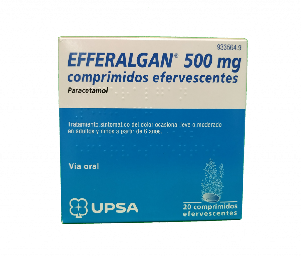 Efferalgan 500 mg 20 comprimidos efervescentes - Mi Farmacia Preferida.